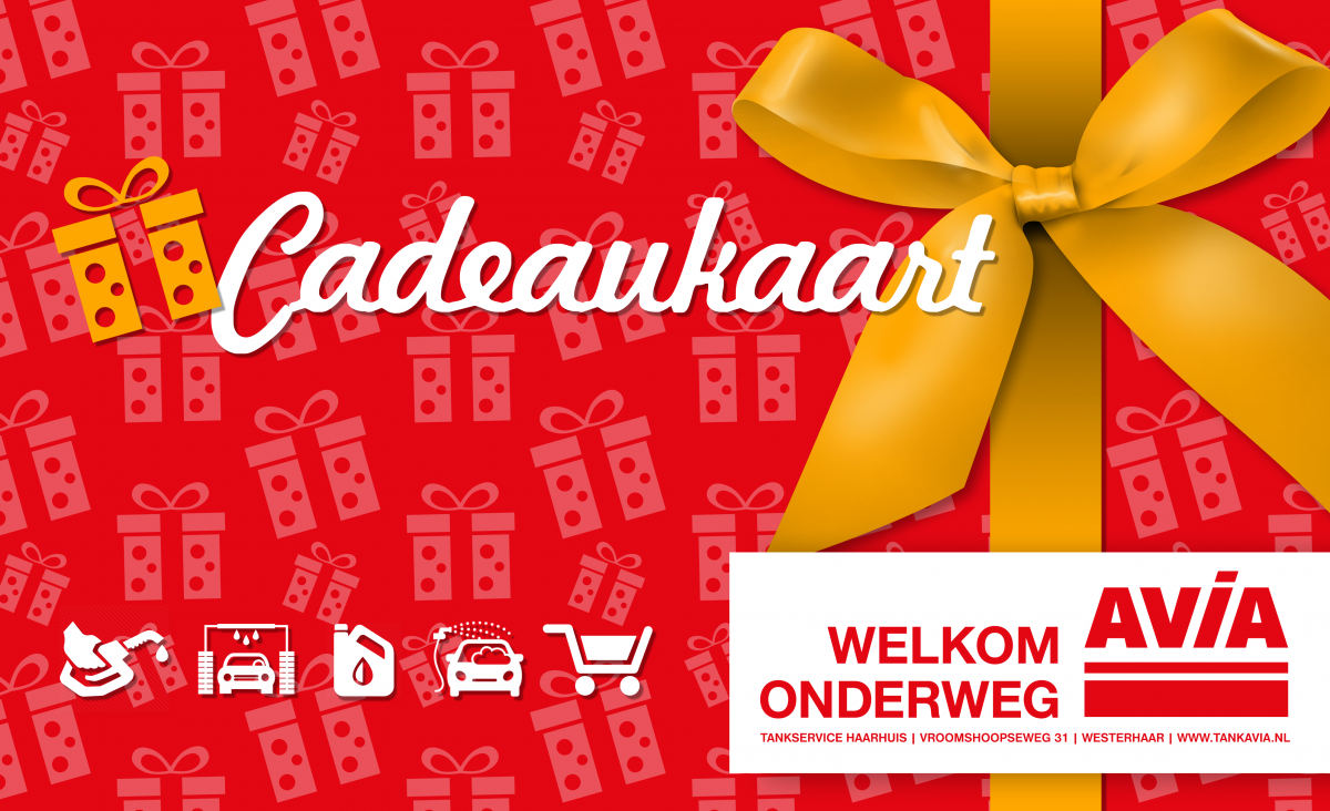 Kadokaart - Bijtanken bij AVIA Tankservice Haarhuis, Welkom onderweg